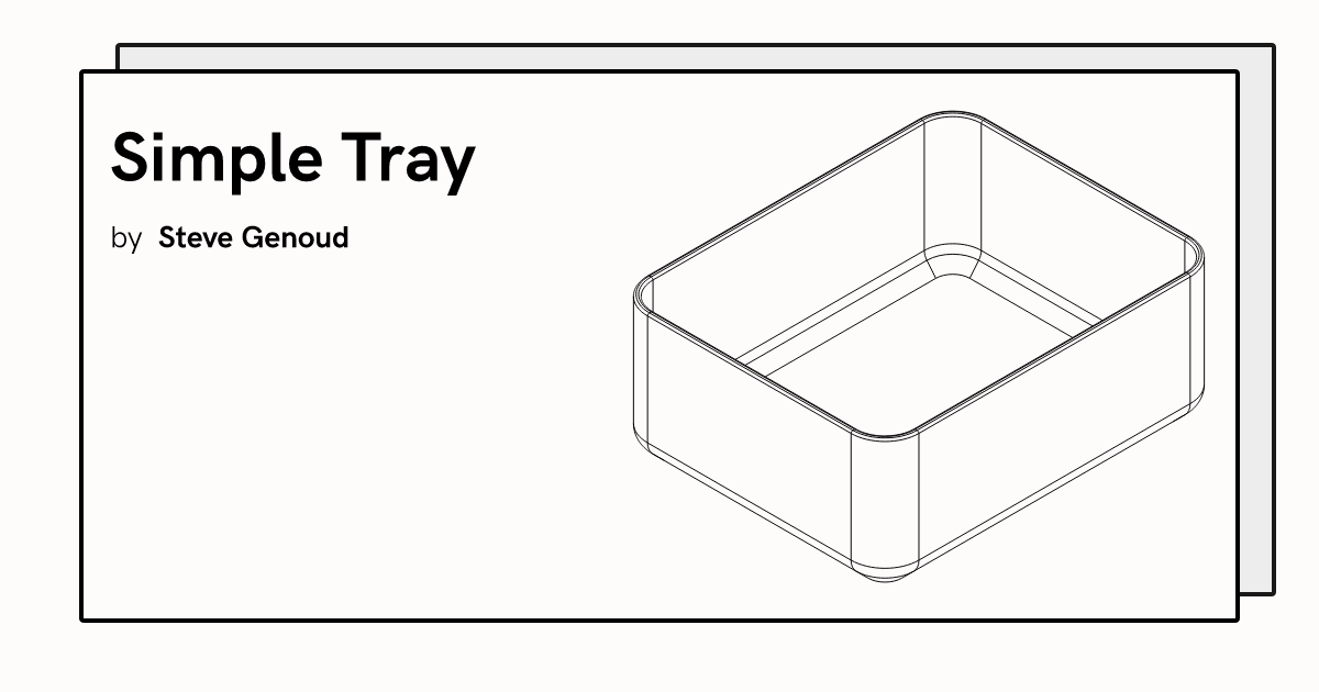 Simple Tray | My 3D models